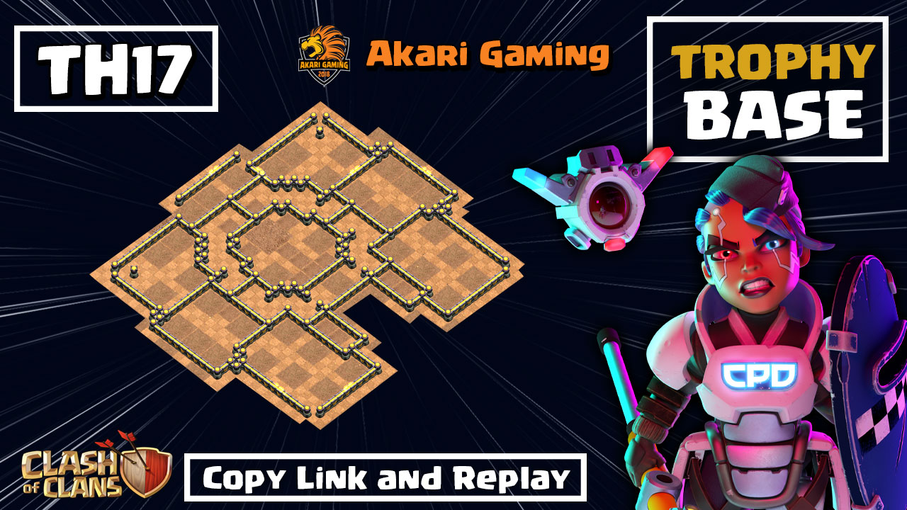 New Base TH17 Thủ 1 Sao Rank 5k7 Huyền Thoại Tháng 7 2025 Clash of clans